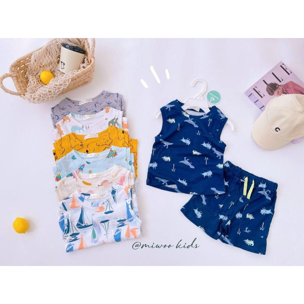 Miwoo Kids Sando Terno for Boys | Shopee Philippines