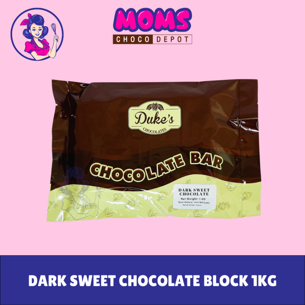 DARK SWEET CHOCOLATE BLOCK 1KG (FOR BAKING AND READY TO EAT) | Shopee ...