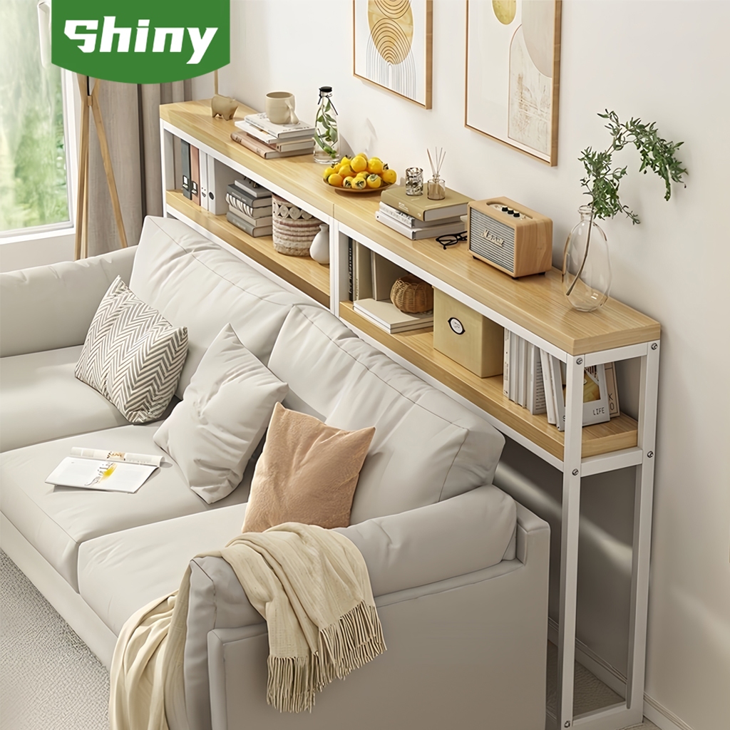 Sofa Side Table Storage Shelf Rack for Living Room Behind Bed Storage ...