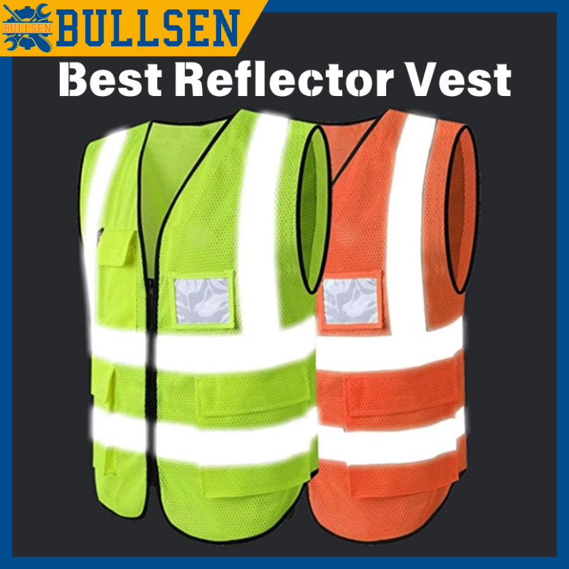 Motor reflectorized Vest With Pocket Fluorescent Warn High Visibility ...