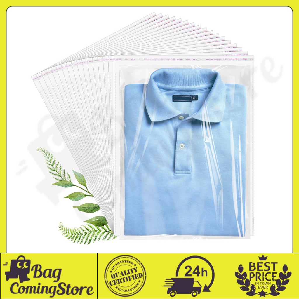 Clear Cellophane Plastic Bags Resealable Self-Sealing Cello Bags Great ...