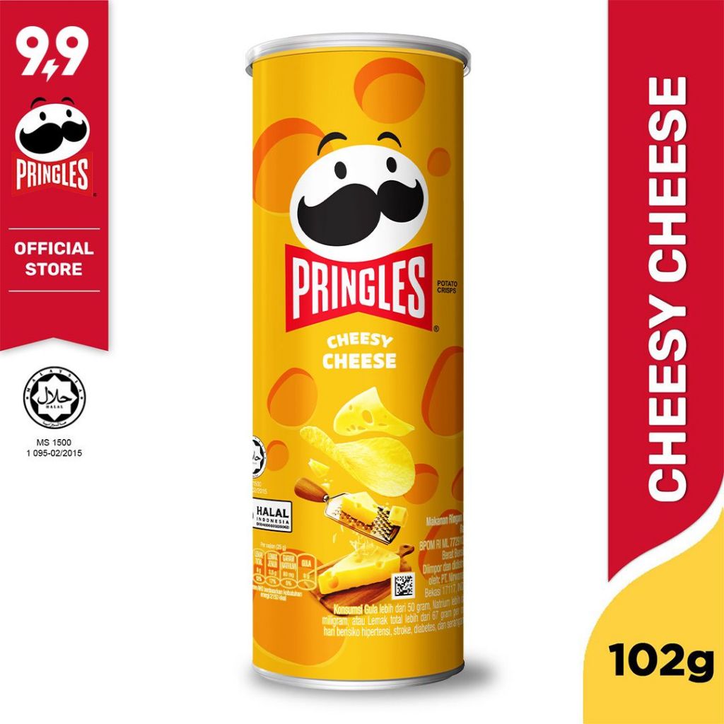Pringles Potato Chips - Cheesy Cheese Snack 102g | Shopee Philippines