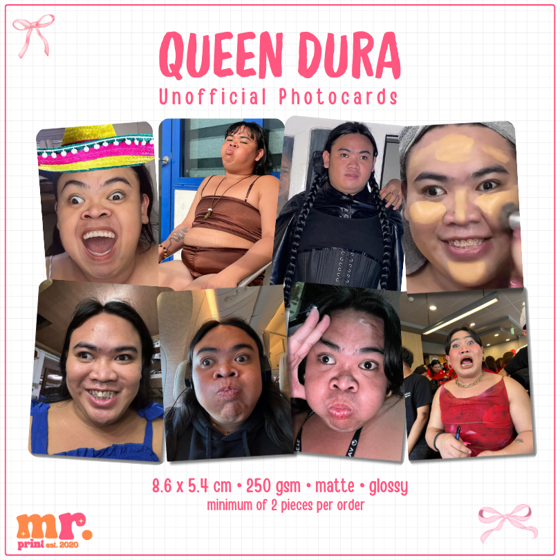 QUEEN DURA VOL 1 PHOTOCARD SELCA FUNNY MEME QUEEN DURA MATTE AND GLOSSY ...