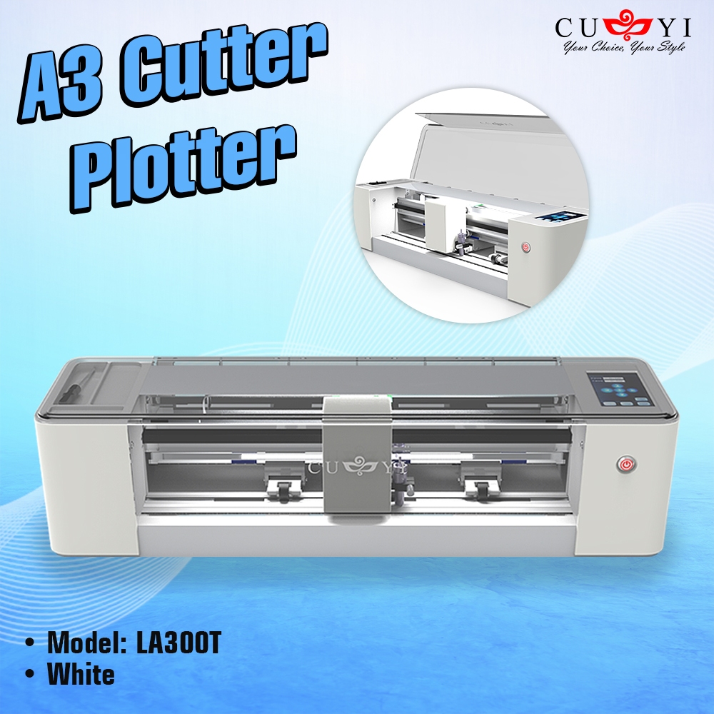 CUYI A3 Size Cutter Plotter LA300T Auto Contour Cut 310mm Cutting Width White Cutter | Shopee ...