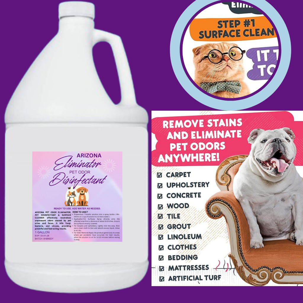 ARIZONA Enzyme Pet Odor Eliminator, Disinfectant and Cleaner Spray ...