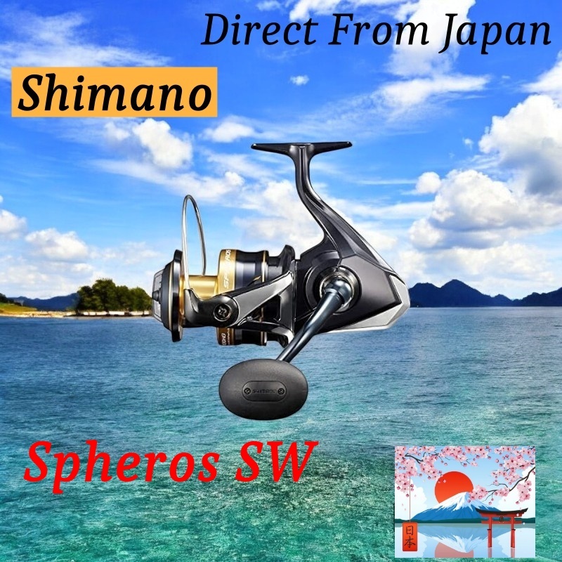 Shimano Spinning Reel 21 Spheros SW Offshore Jigging Casting 5000HG 6000HG 6000PG 8000HG 8000PG ...