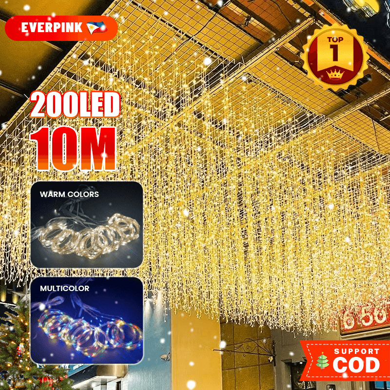 10M series string ceiling light fairy lights curtain outdoor light for ...