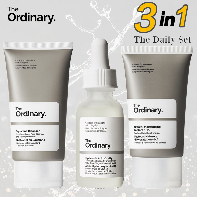 The ordinary Daily Set Squalane Cleanser+Hyaluronic serum for face ...