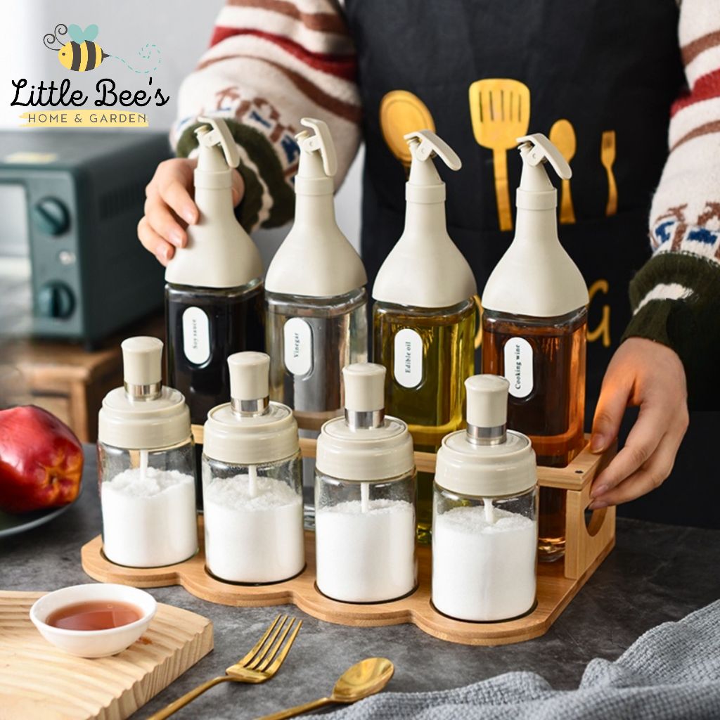 Aesthetic Condiments Bottle | Seasoning Glass Bottle Leak Proof | Spice ...