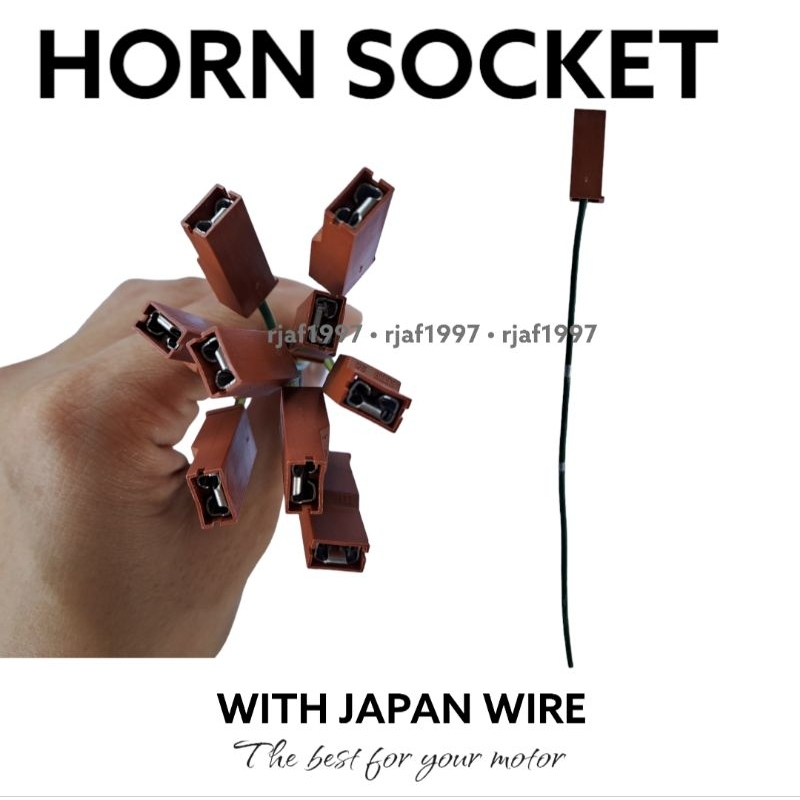 [1 PC] HORN SOCKET WITH HEAVY DUTY AUTO WIRE 16 INSTALLED | Shopee ...