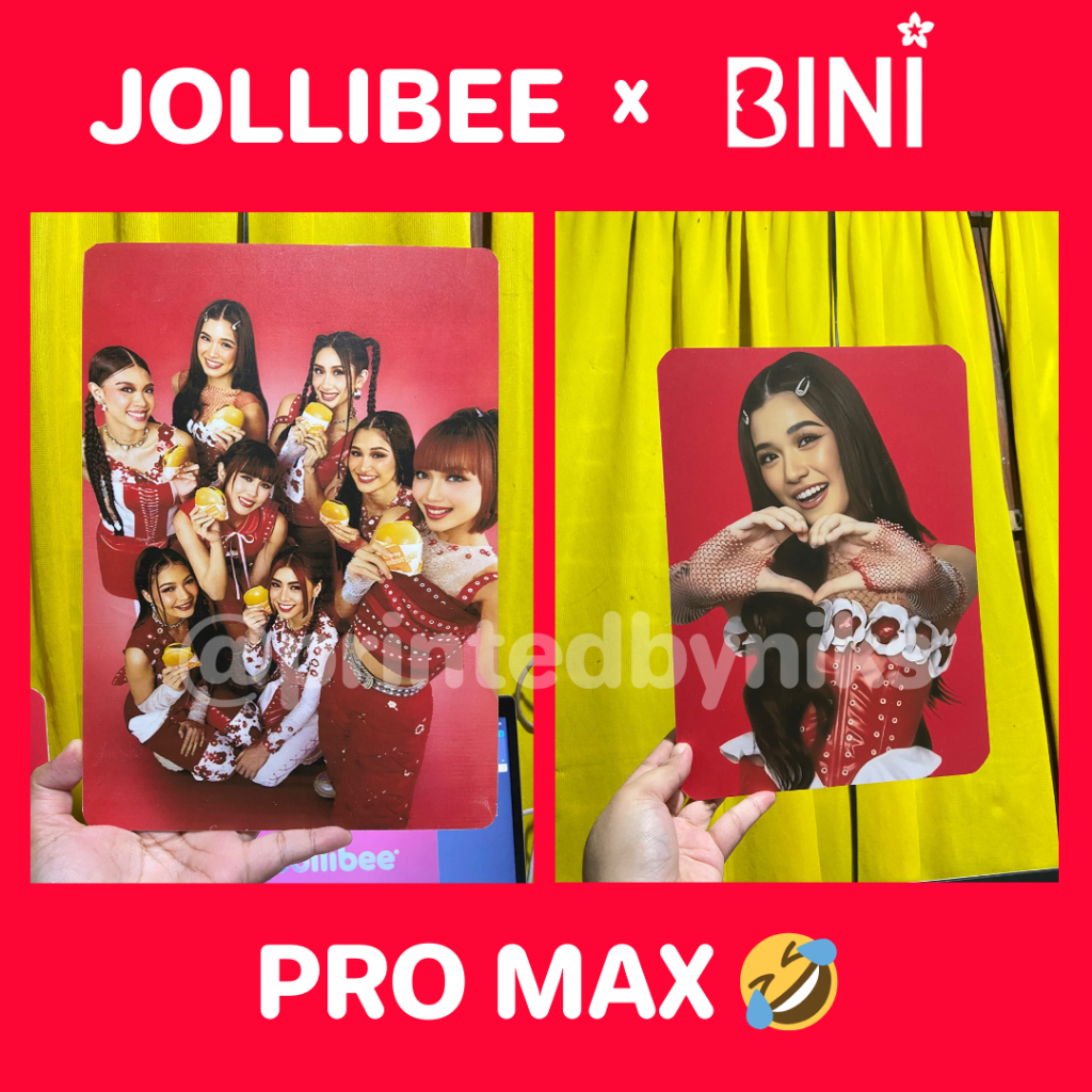 Jollibee x Bini PC A4 Sintra Board | Jollibini Pro Max | printedbyniks ...