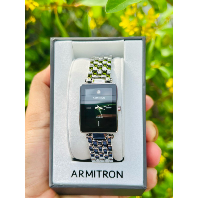 Armitron Authentic/Original Women's Genuine Diamond in Black Dial Watch ...