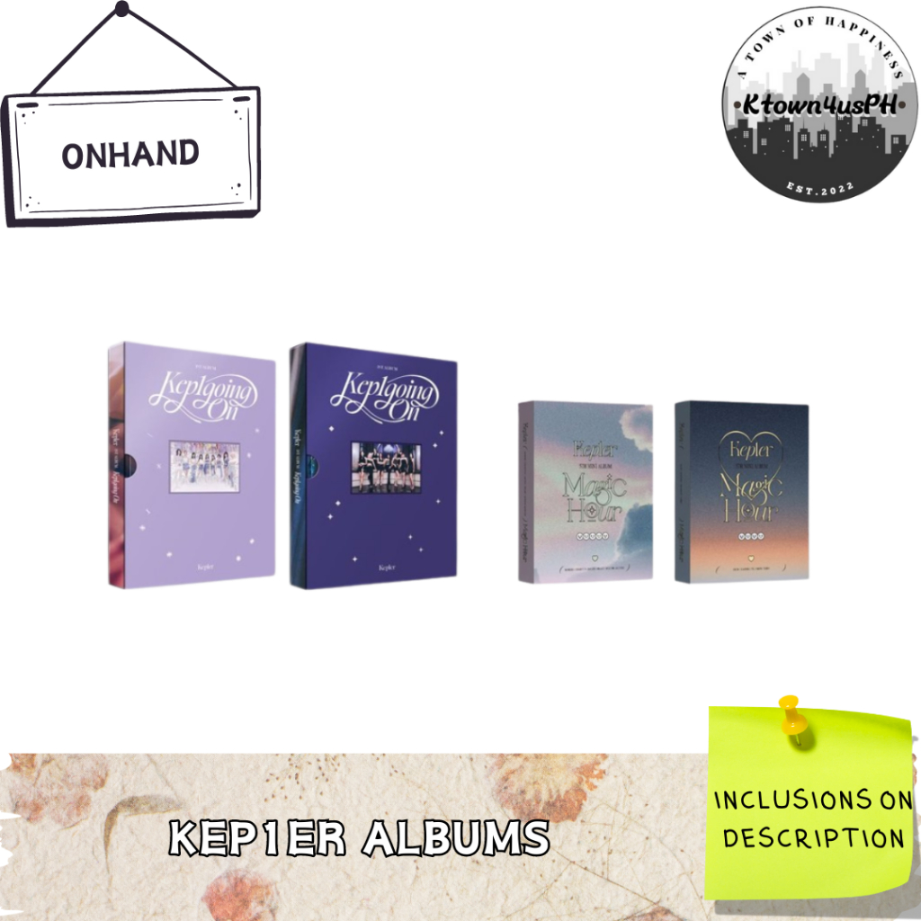 [ONHAND] Kep1er Unsealed Albums (Magic Hour, Kep1going On) | Shopee Philippines