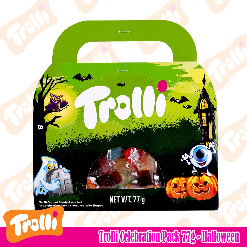 Trolli Celebration Pack 77g - Assorted Gummi Candies for Halloween ...
