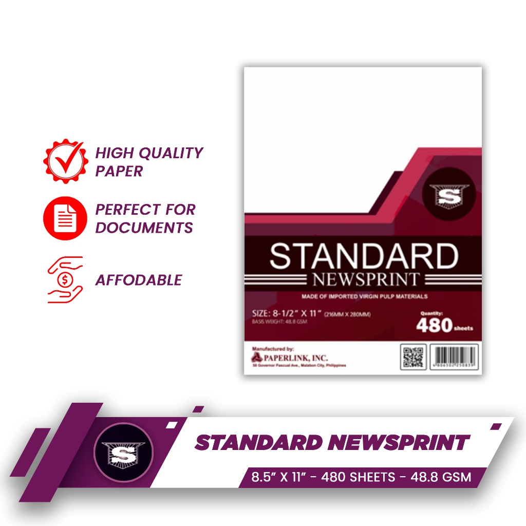 Standard / Mica Newsprint Paper HIGH QUALITY Virgin Pulp Made in E.U ...