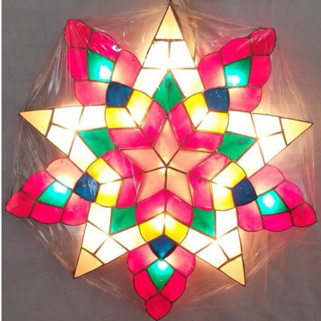 Special Capiz Starlight Parol 14 inches colored | Shopee Philippines