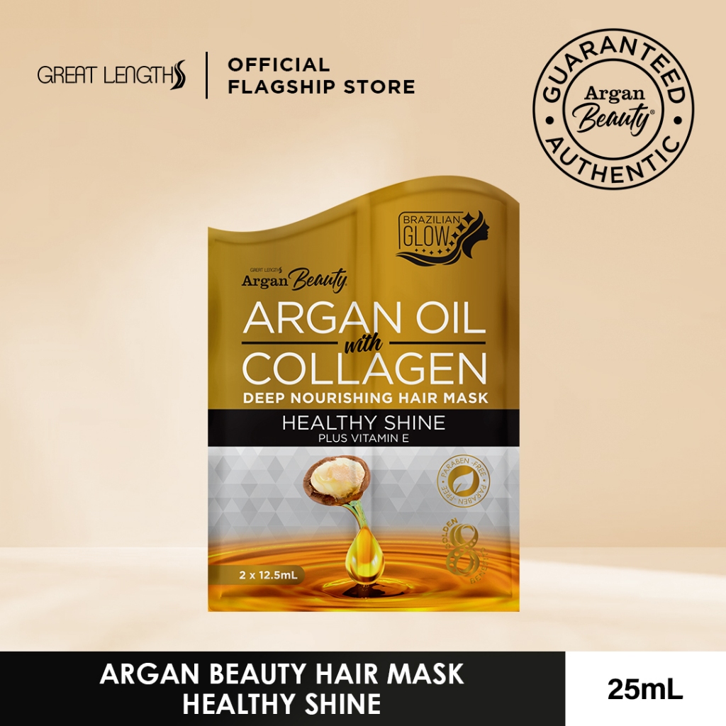 Argan Beauty Hair Mask With Argan Oil Twin Pack (2x12.5ml) | Shopee ...