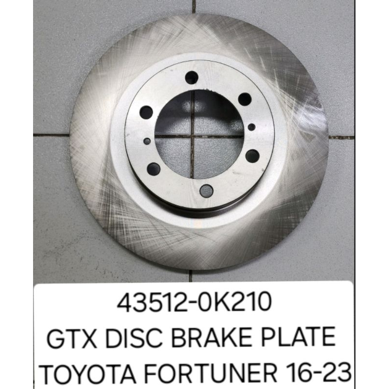 ROTOR DISC / DISC BRAKE PLATE TOYOTA FORTUNER (2016-2023) | Shopee ...