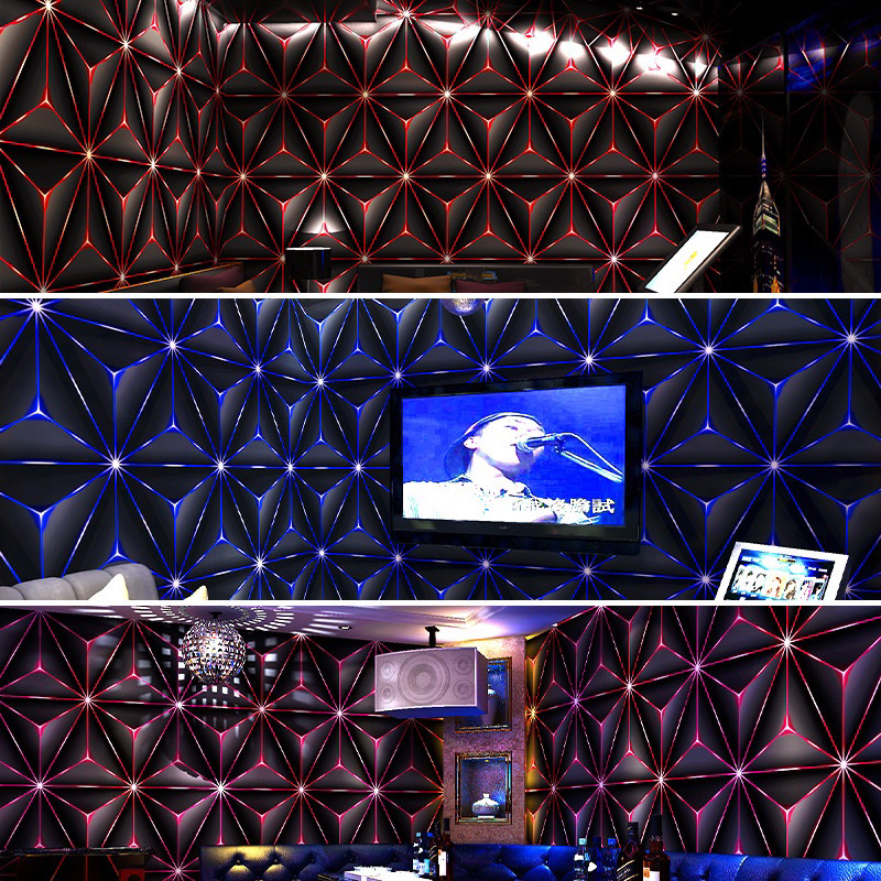 ktv wallpaper karaoke flashing wall cloth 3d stereo reflective special ...