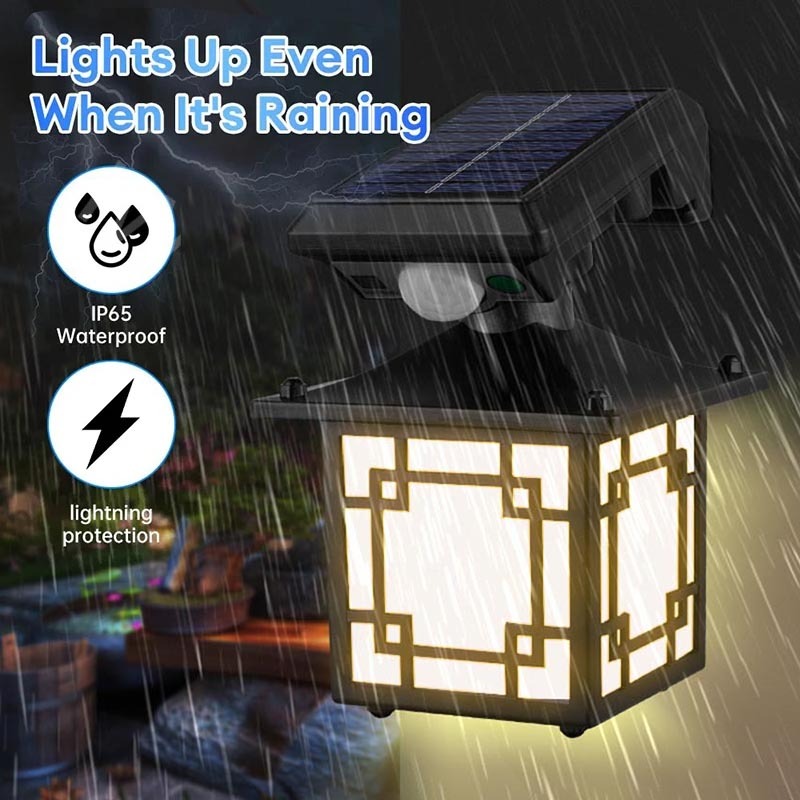 Solar Induction Light Outdoor Courtyard Retro 5.5V Garden Street Light ...