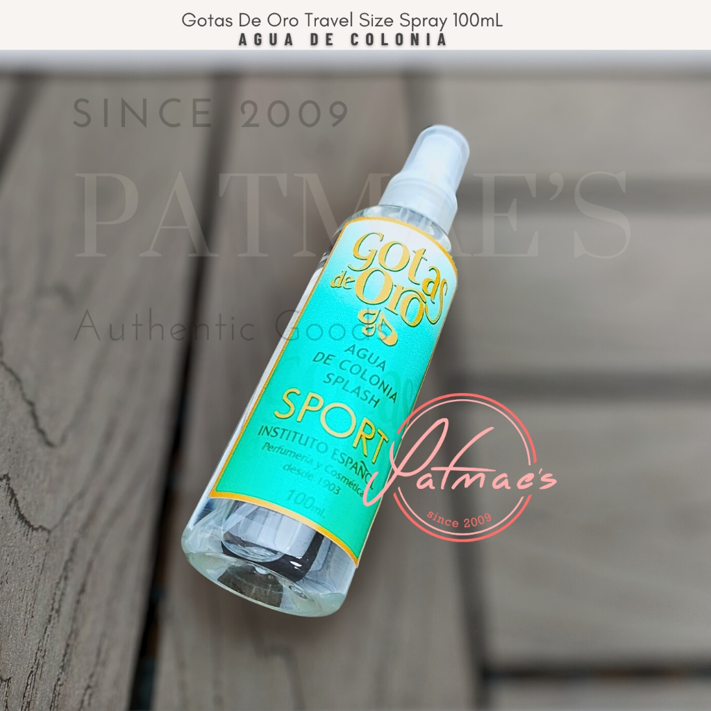 Gotas De Oro Agua De Colonia Splash Sport TraveL Size Cologne 100mL ...