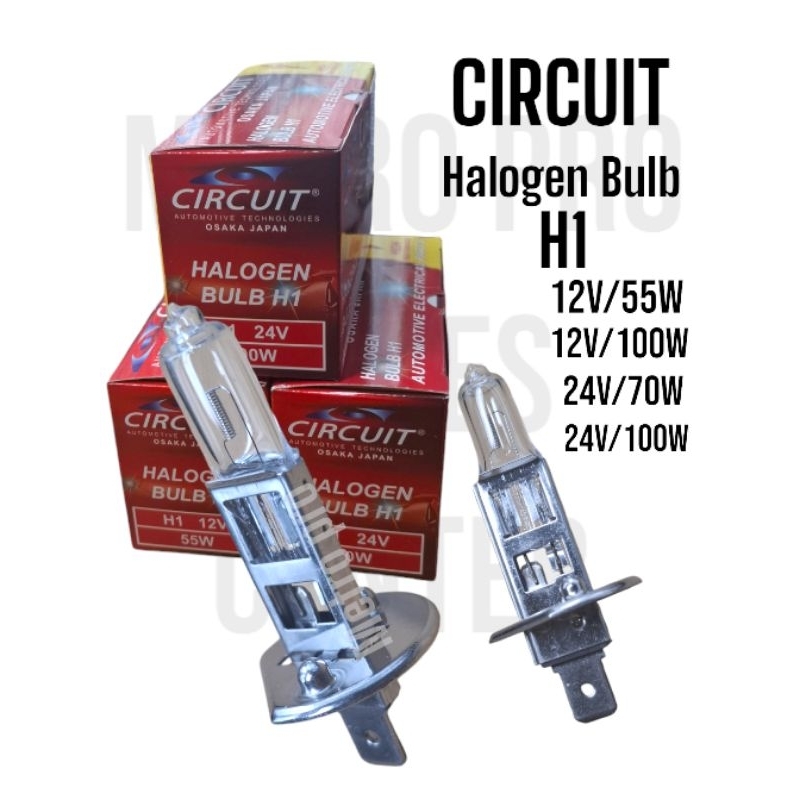 Circuit Halogen Bulb H1 12V Or 24V Made In Japan | Shopee Philippines
