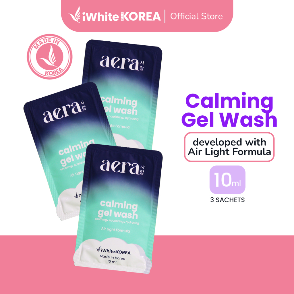 Aera by iWhite Korea Calming Gel Wash Sachet 10ml - (Bundle of 3 ...