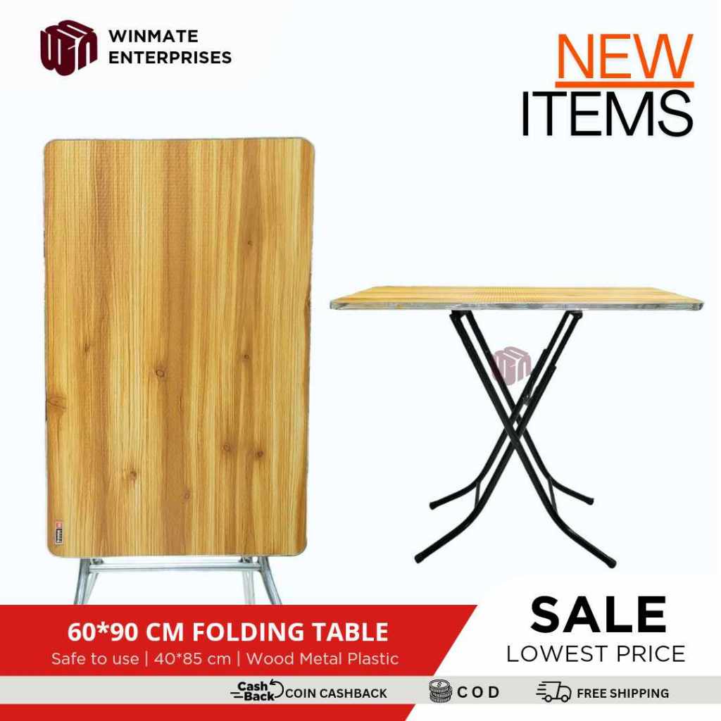 60x90 cm Folding Table / lamesa / Dining Table / Folding table / (Heavy ...