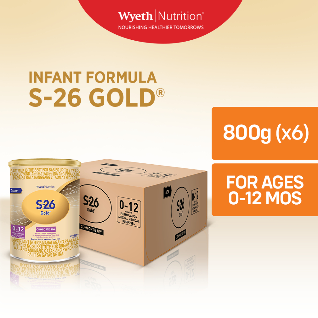 S-26 Promil Comfortis HW 4.8kg (800g - Pack of 6) | Shopee Philippines