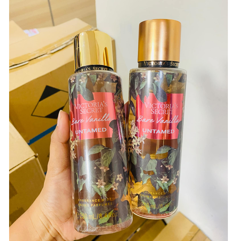 Bare Vanilla Untamed Victoria's secret Fragrance mist with US Barcode ...