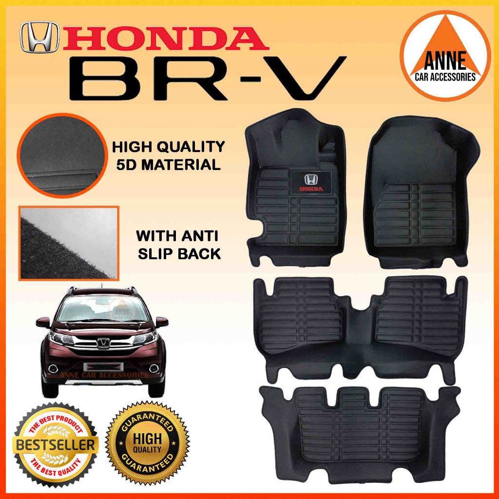5D / TPE / 5D Diamond Honda BRV BR-V 2016 - 2022 / 2023 2024 2025 Deep ...
