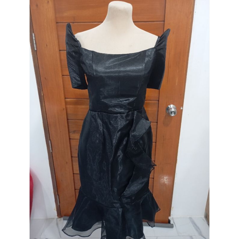 Modern Filipiniana Dress with Raffles | Shopee Philippines