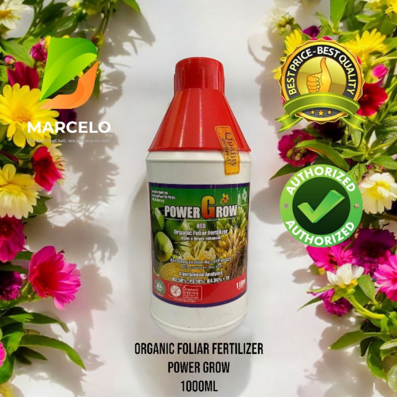 Power Grow Red/Green Organic Foliar Fertilizer 1000ml | Shopee Philippines