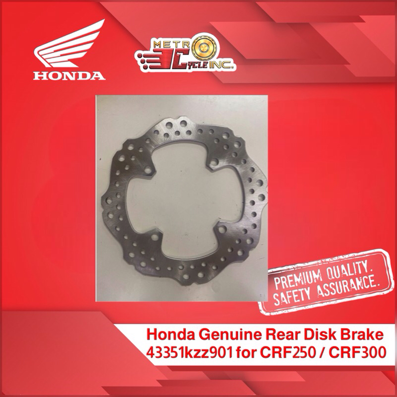 Honda Genuine Rear Disk Brake 43351kzz901 for CRF250 / CRF300 | Shopee ...