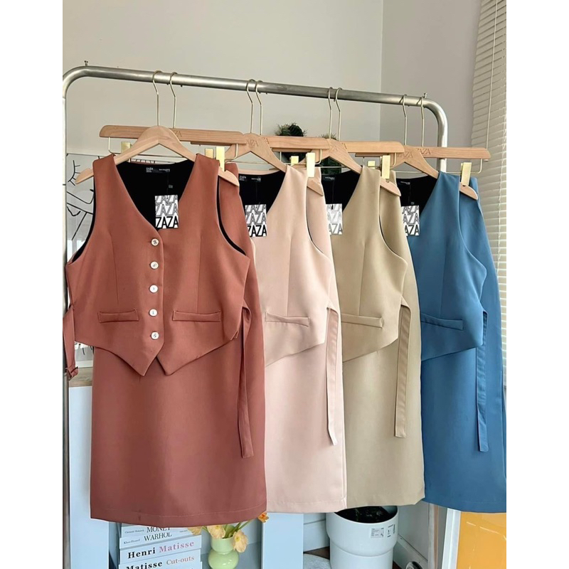 RRX Vest Terno Skirt #7387 | Shopee Philippines