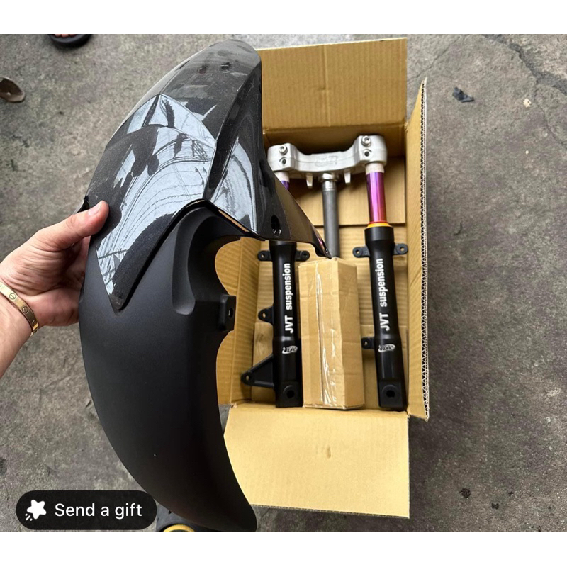 JVT FRONT SHOCK SUSPENSION W/ TPOST & FENDER SET FOR YAMAHA SNIPER 155 ...
