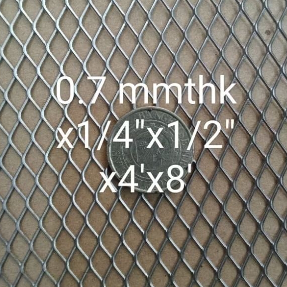Expanded metal screen 1/4"x1/2" hole 4ftx8ft | Shopee Philippines