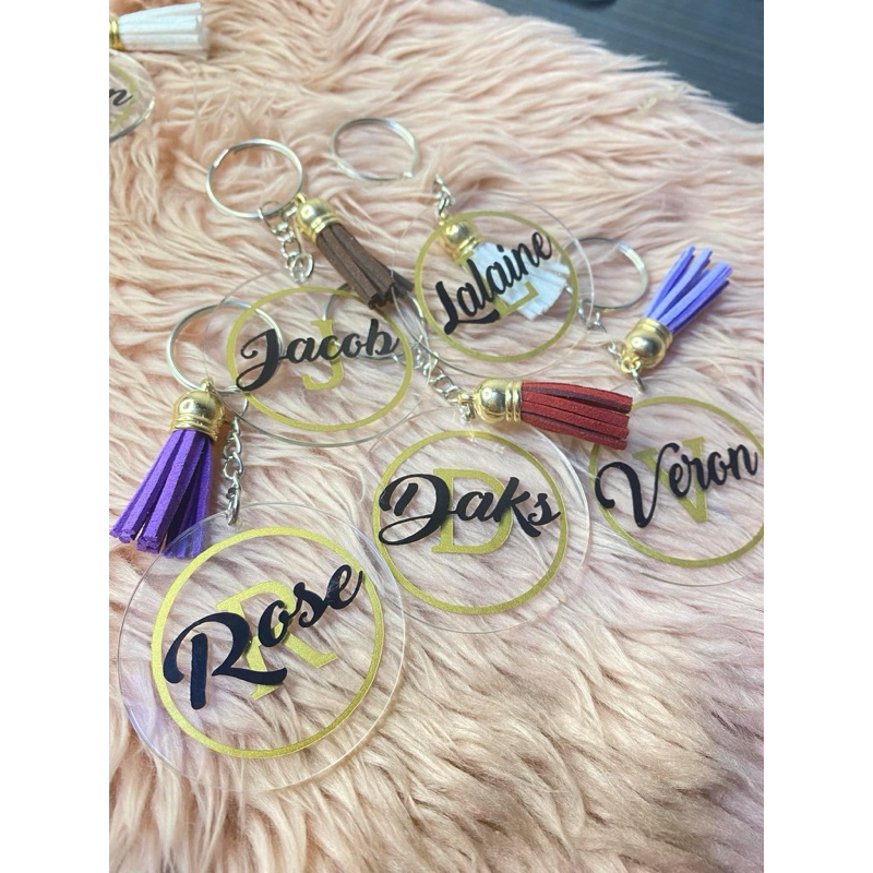 Customized/Personalized KEYCHAIN - Round Acrylic Type | Shopee Philippines