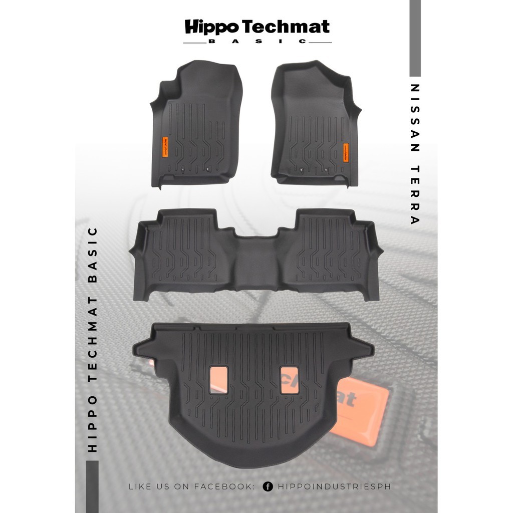 Nissan Terra 2018 to 2025 Hippo Techmat VERSION 2 Deep Dish Matting ...