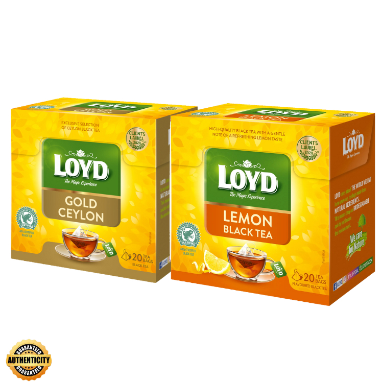 LOYD Gold Ceylon Black Tea / Pyramids Lemon Black Tea The Magic ...