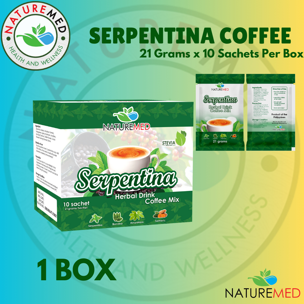 SERPENTINA COFFEE NatureMed (1 BOX) 21 Grams per Sachet / 10 Sachet per ...