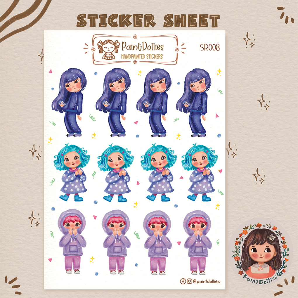 SR008 Inside Out Journal Stickers/ Emotion Stickers | Shopee Philippines