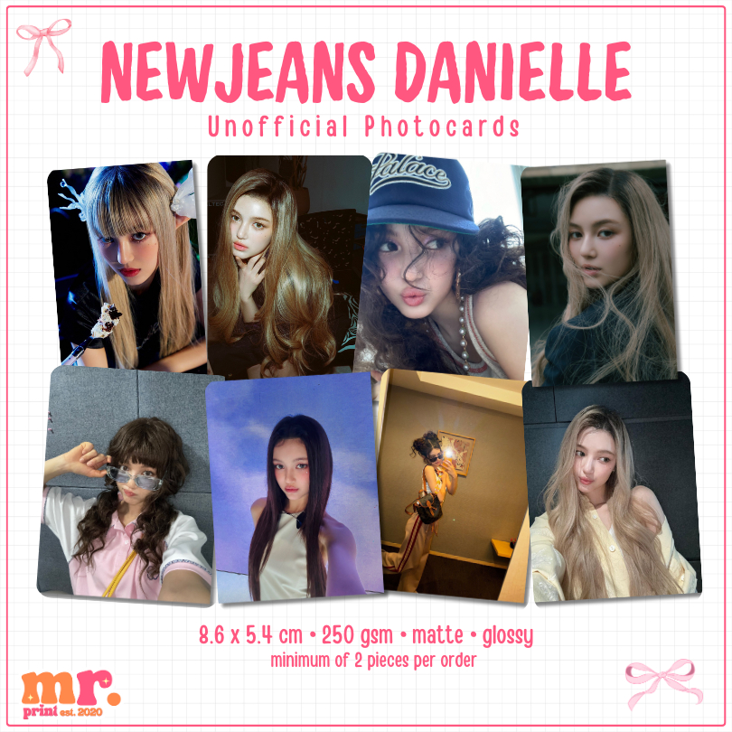 NEWJEANS DANIELLE VOL 1 PHOTOCARD SELCA BUNNIES KPOP IDOL MATTE AND ...