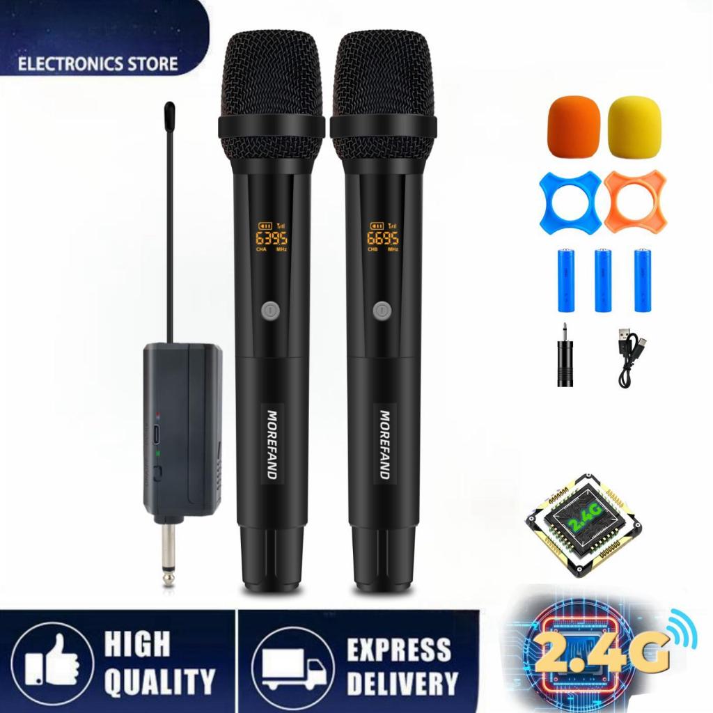 Wireless Microphone rechargeable HD Sound Universal Mic for videoke ...
