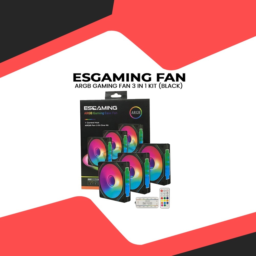 ESGAMING 3IN1 FAN LINKED MIRROR WITH REMOTE | Shopee Philippines
