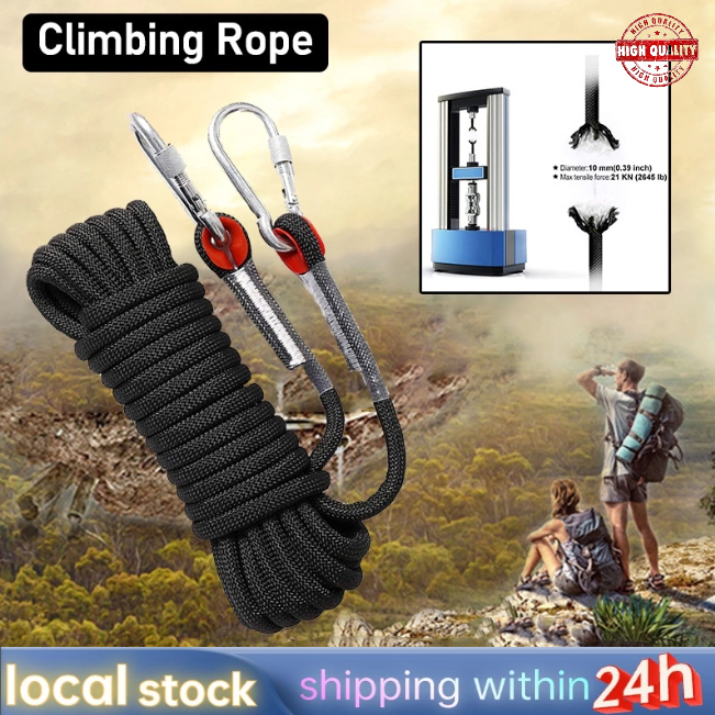 Static Utility Rope Free 2 Carabiners For Outdoor Activities Hammock ...