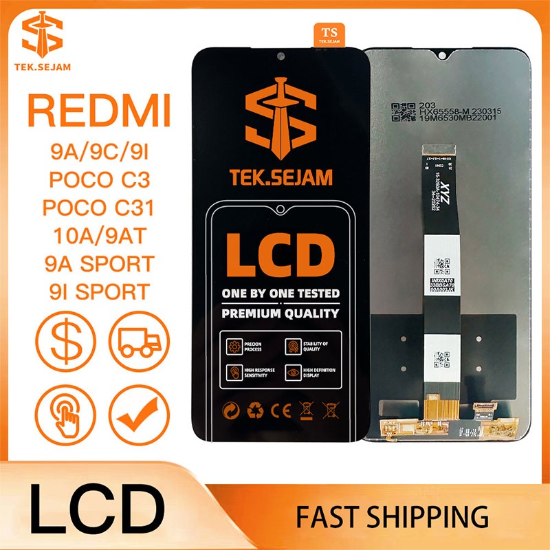 TEK.SEJAM LCD Screen display Redmi 9A 9C 9i 10A Touch Screen Assembly Replace Part for popo C31 ...
