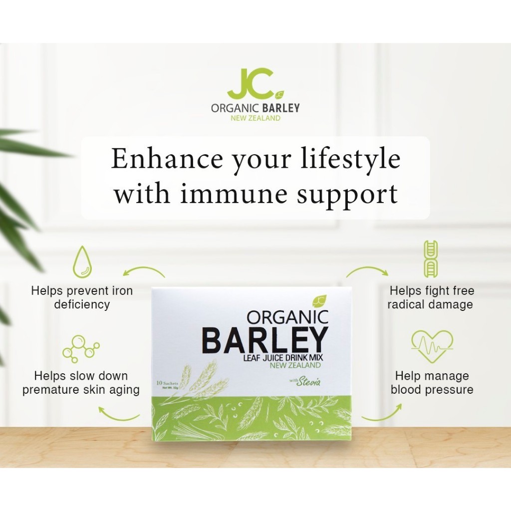 JC ORGANIC BARLEY JUICE - 10 sachets/ box | Shopee Philippines