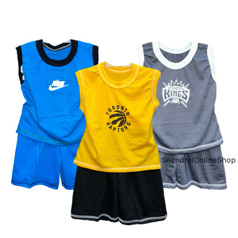 Kids Muscle Sando And Short Terno For Boy 2-4 Years Old Cotton | Shopee ...