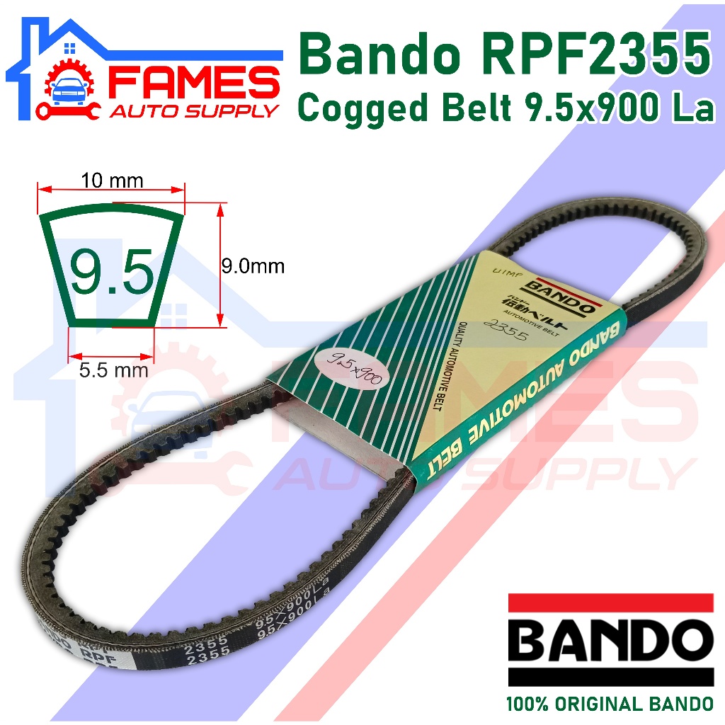 Original Bando Alternator Belt RPF-2355 for Toyota Revo 1.8 7K-E 1997-2004 (RPF2355) | Shopee ...